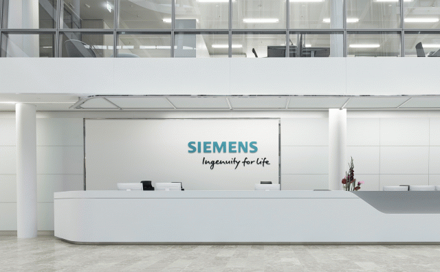 siemens, corporate signage