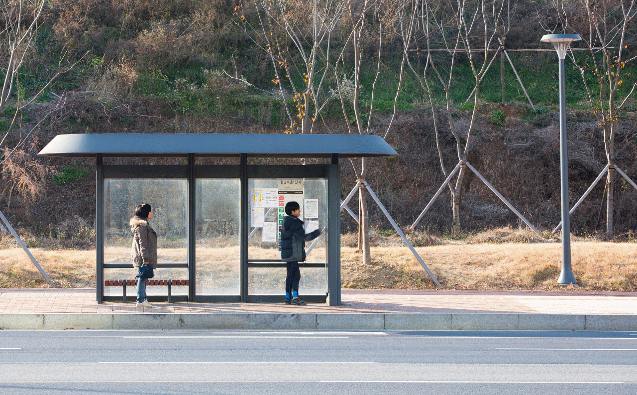 city of paju, bushaltestelle